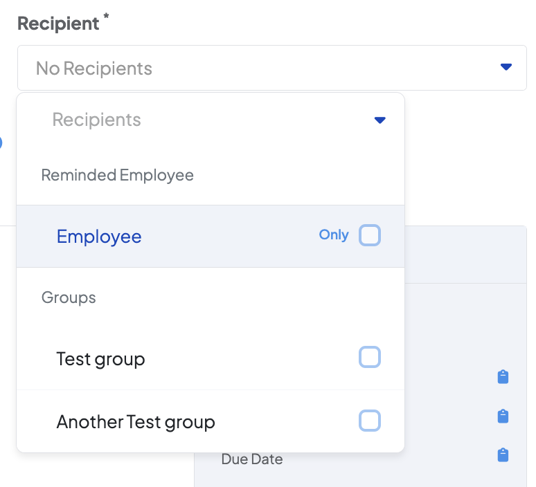 Understanding training reminders